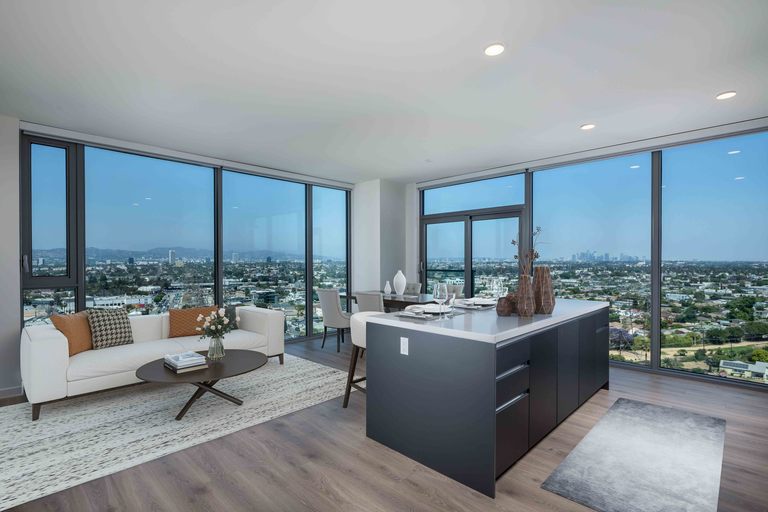 Floor-to-Ceiling Windows - LA High-Rise Apartments at ARQ