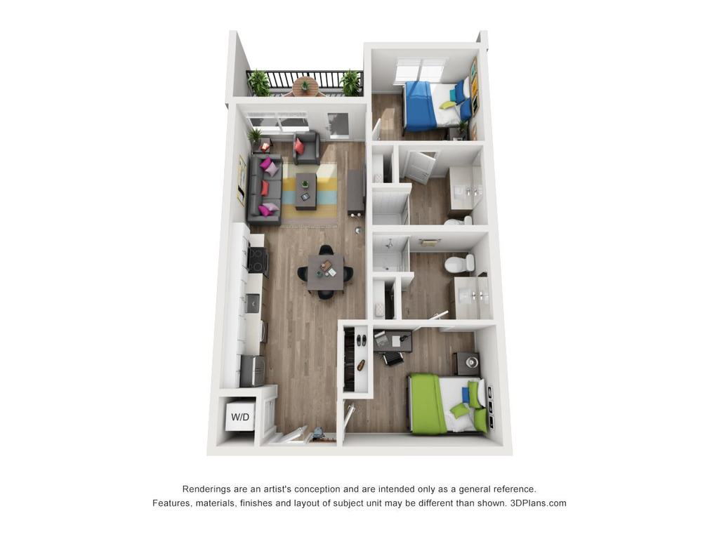 2-Bedroom, 2-Bath Furnished Student Apartments in Denver - COLAB